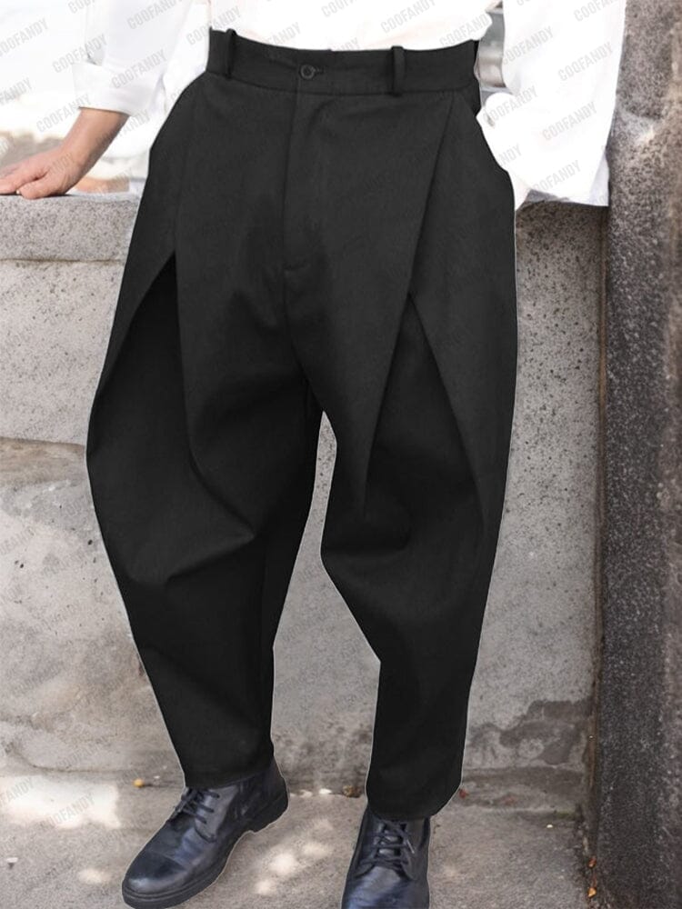 Fashion Cross Pleated Pants – COOFANDY