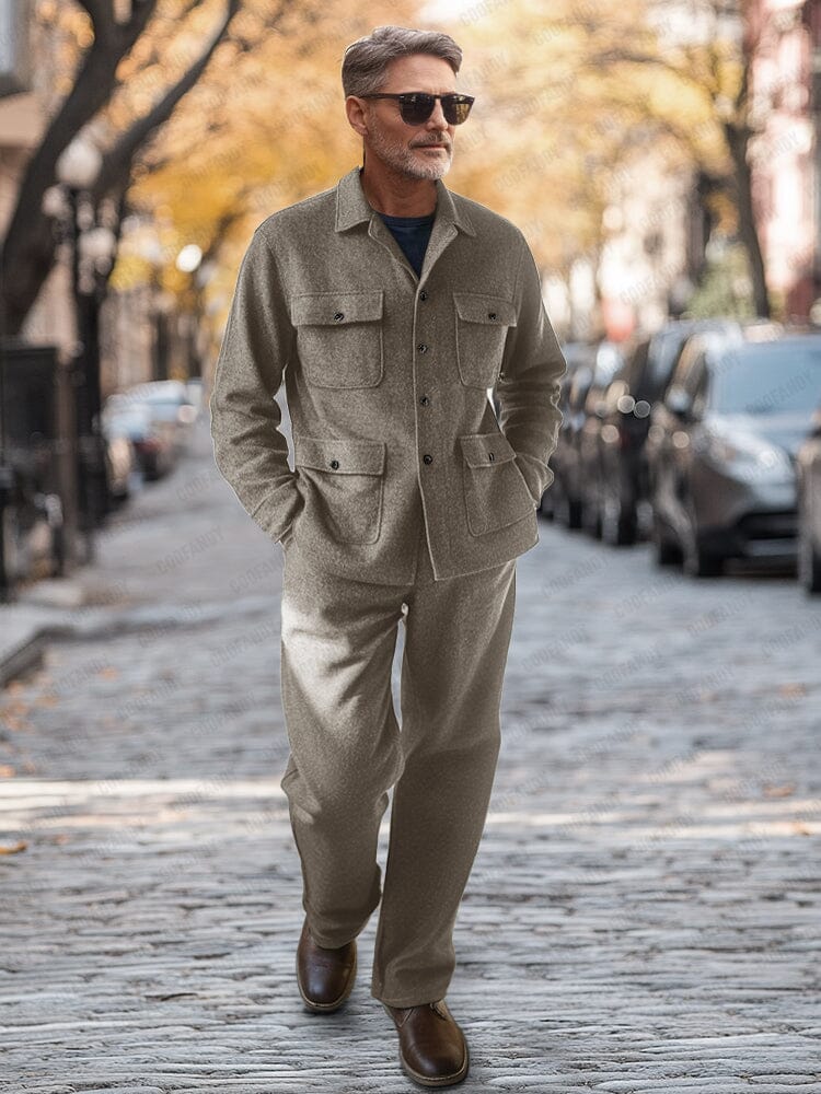 Utility Pockets Jacket Pants Set – COOFANDY