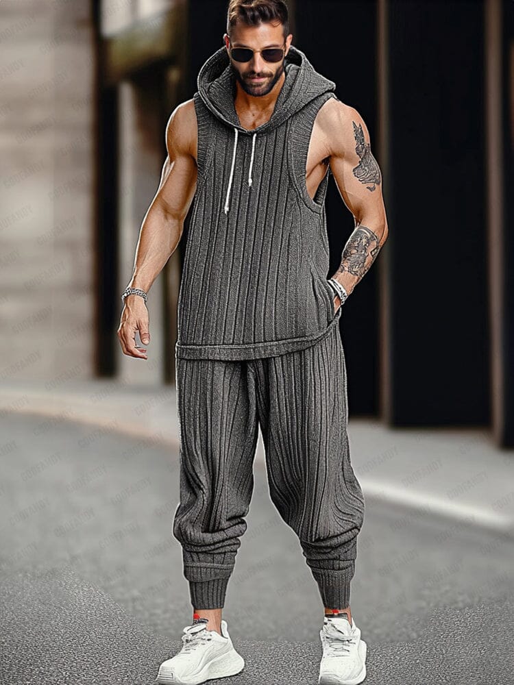 Stylish Knit Athletic 2-Piece Set – COOFANDY