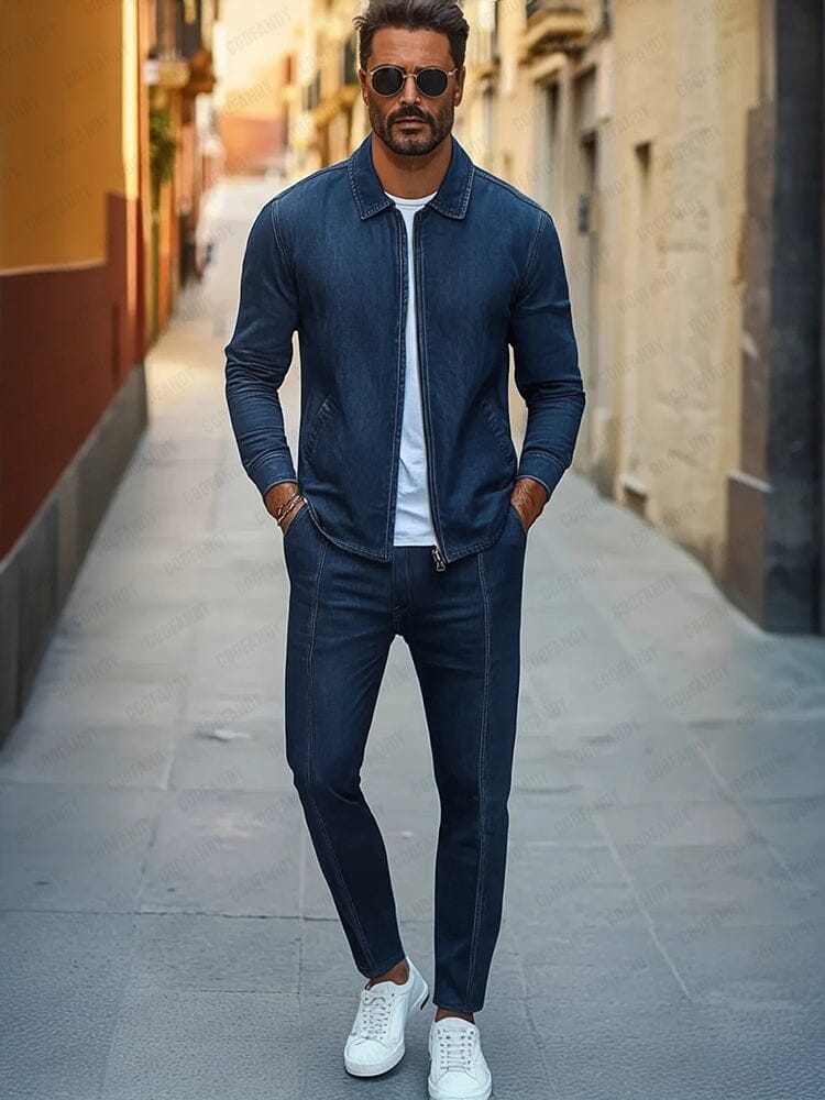 Urban Two-Piece Denim Set – COOFANDY