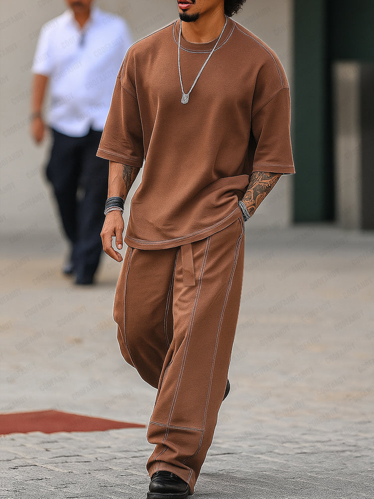 Simple Fashion T-Shirt Pants Set – COOFANDY