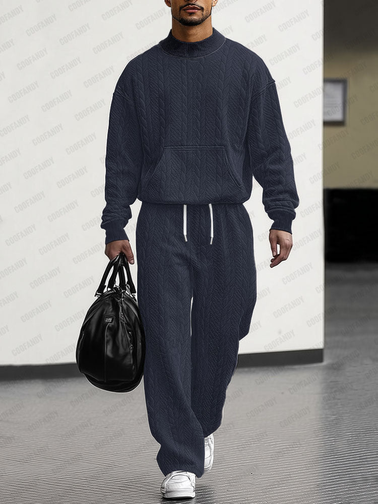 Athleisure Jacquard Loose Fit 2-Piece Set – COOFANDY