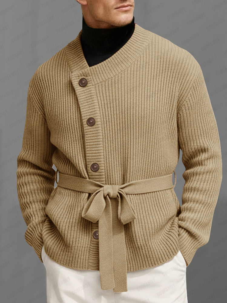 Modern Asymmetric Knit Cardigan – COOFANDY