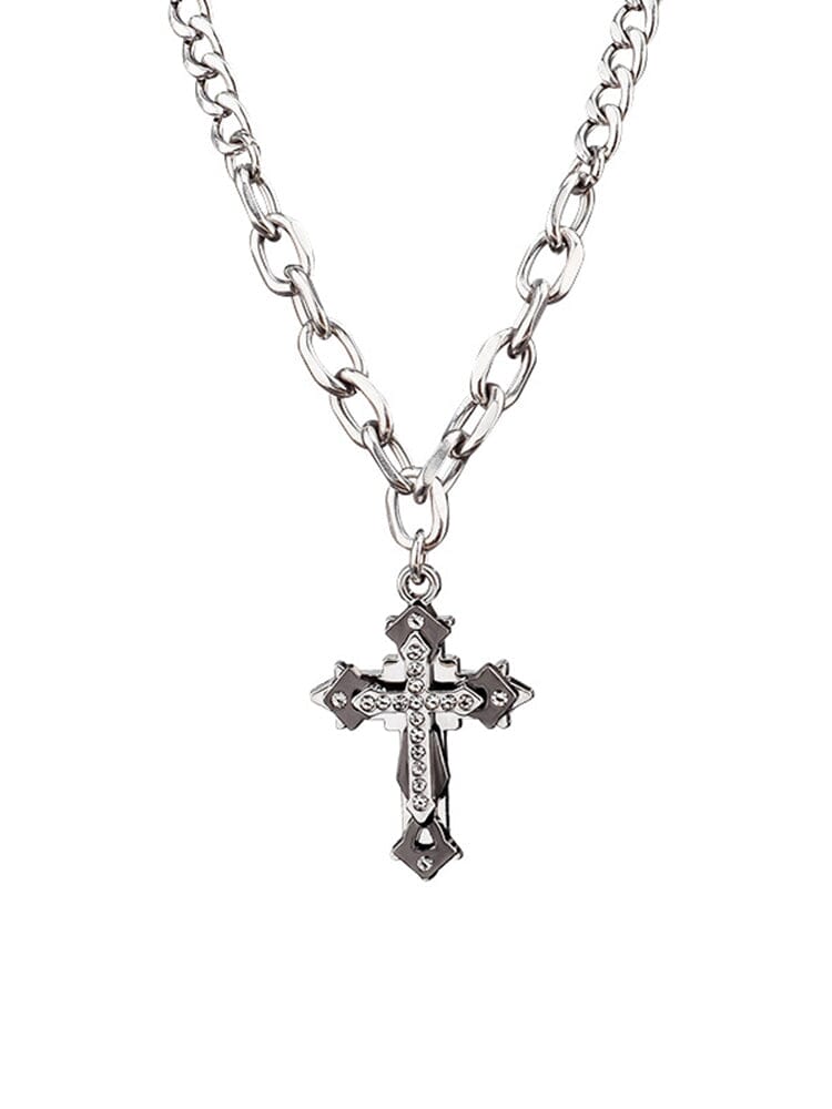 Stylish Crucifix Pendant with Chain - 23.62" Length | Rust Resistant ...