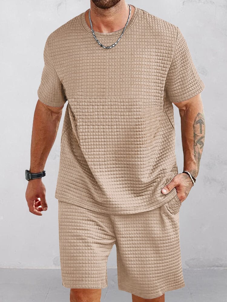 Stay Stylish in Coofandy's Waffle Tracksuit Set – COOFANDY