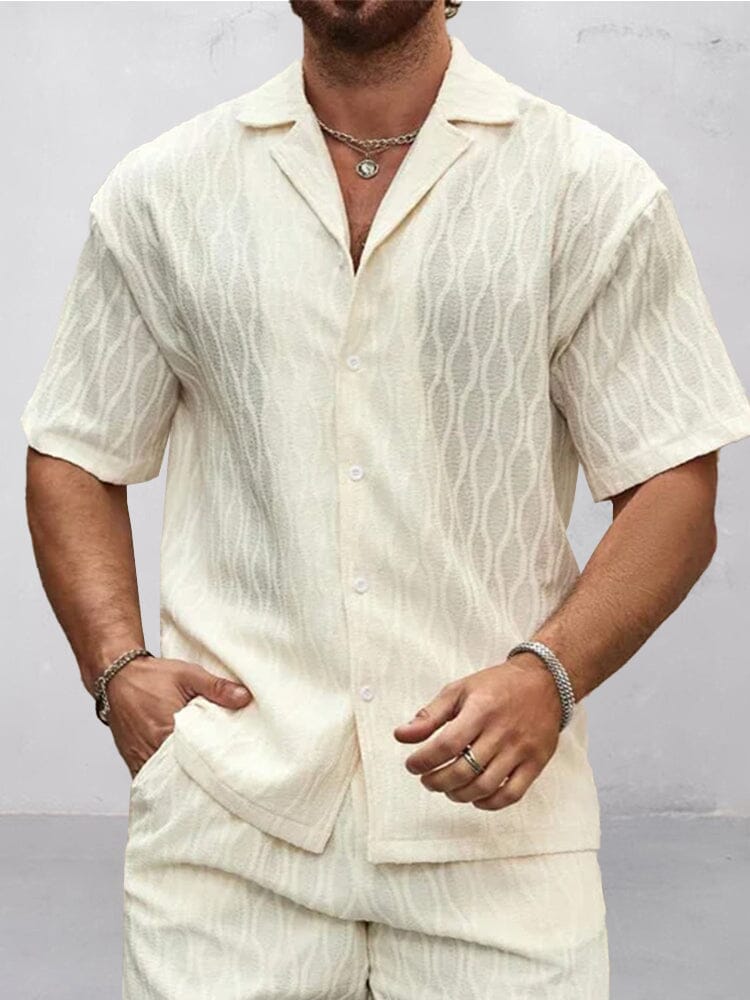 Soft Touch Wave Textured Shirt – COOFANDY