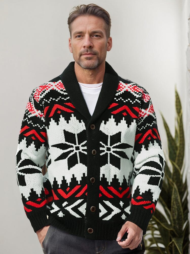 Thick Jacquard Knit Cardigan – COOFANDY