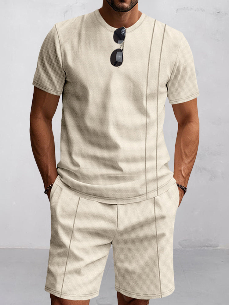 Athleisure Loose Fit waffle 2-Piece Set – COOFANDY