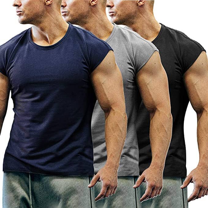 3-Pack Gym Workout T-Shirts (US Only) - 100% Cotton – COOFANDY