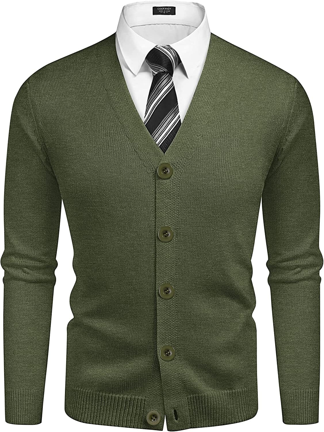 Coofandy V Neck Knitted Sweater - Casual & Formal – COOFANDY