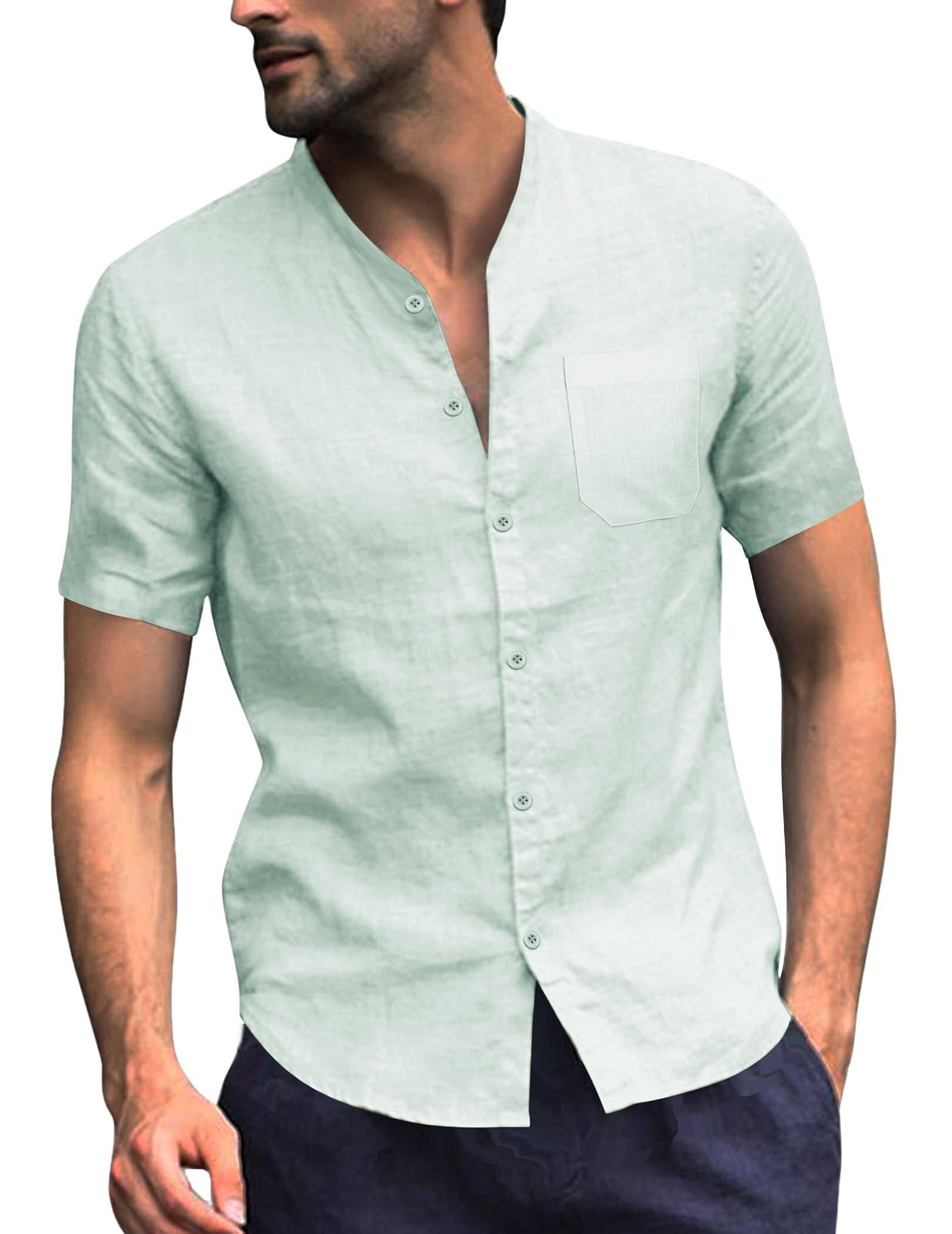 Cotton Linen Shirt - Lightweight & Versatile | US Only – COOFANDY