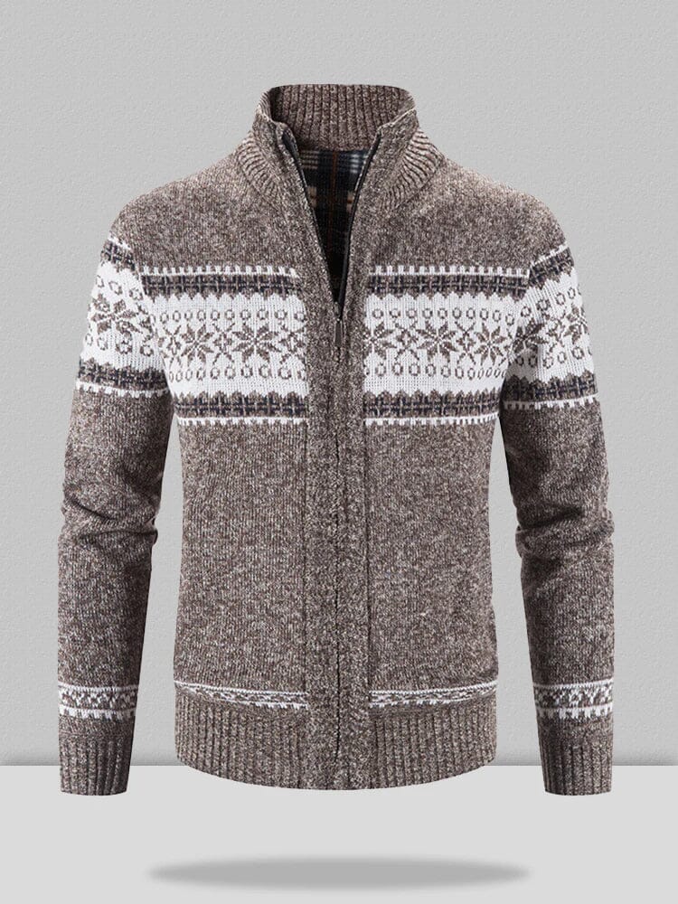 Christmas Snowflake Cardigan: Stylish & Cozy Knitted Jacket – COOFANDY